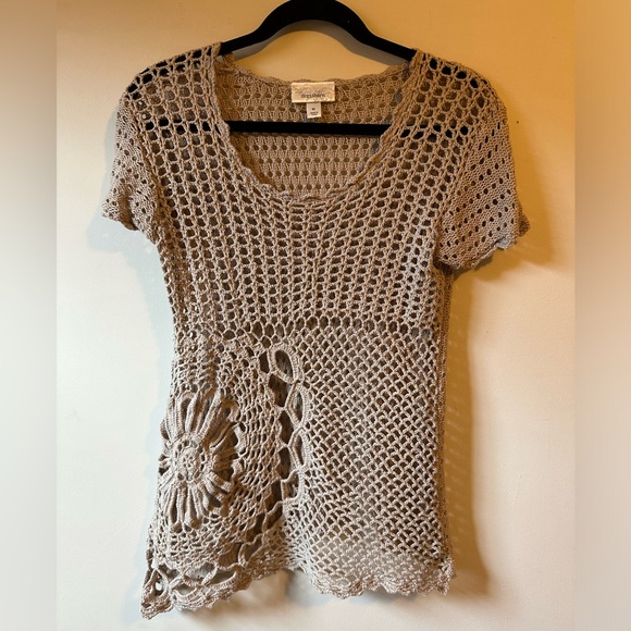 Dress Barn | Tops | 525 Y2k Crochet Babydoll Top Boho | Poshmark